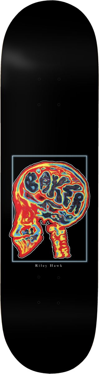 BAKER RILEY HAWK BRAIN DONOR 8.5” SKATEBOARD DECK - The Dark Slide