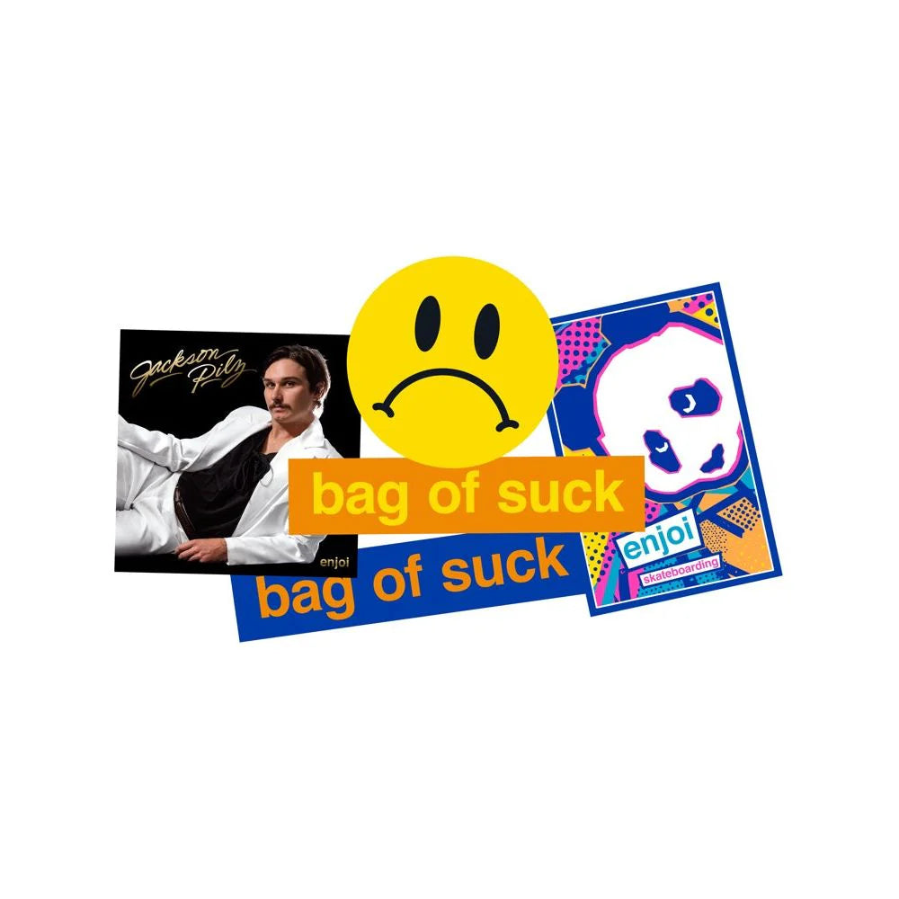ENJOI SKATEBOARDS 5X ASSORTED STICKER PACK - The Dark Slide