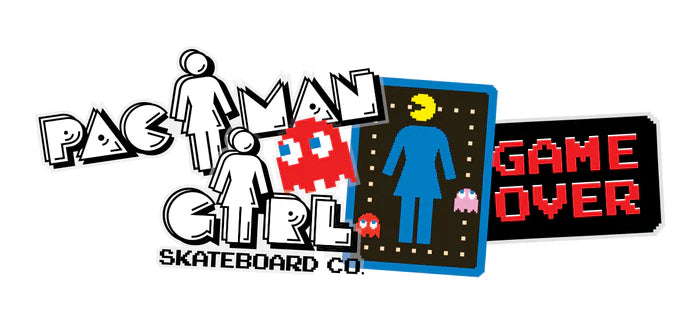 GIRL PAC-MAN STICKER 5 PACK – The Dark Slide