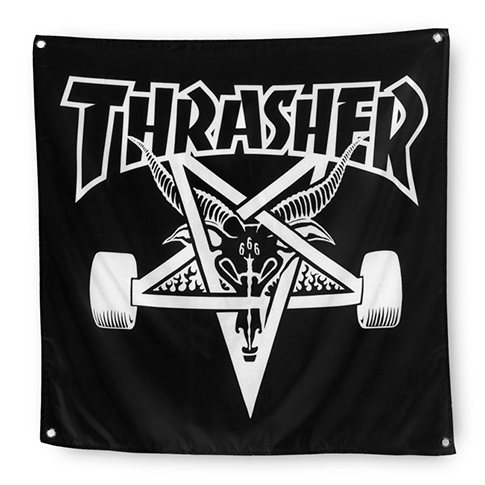 Thrasher Sk8 Goat Cloth Banner - The Dark Slide