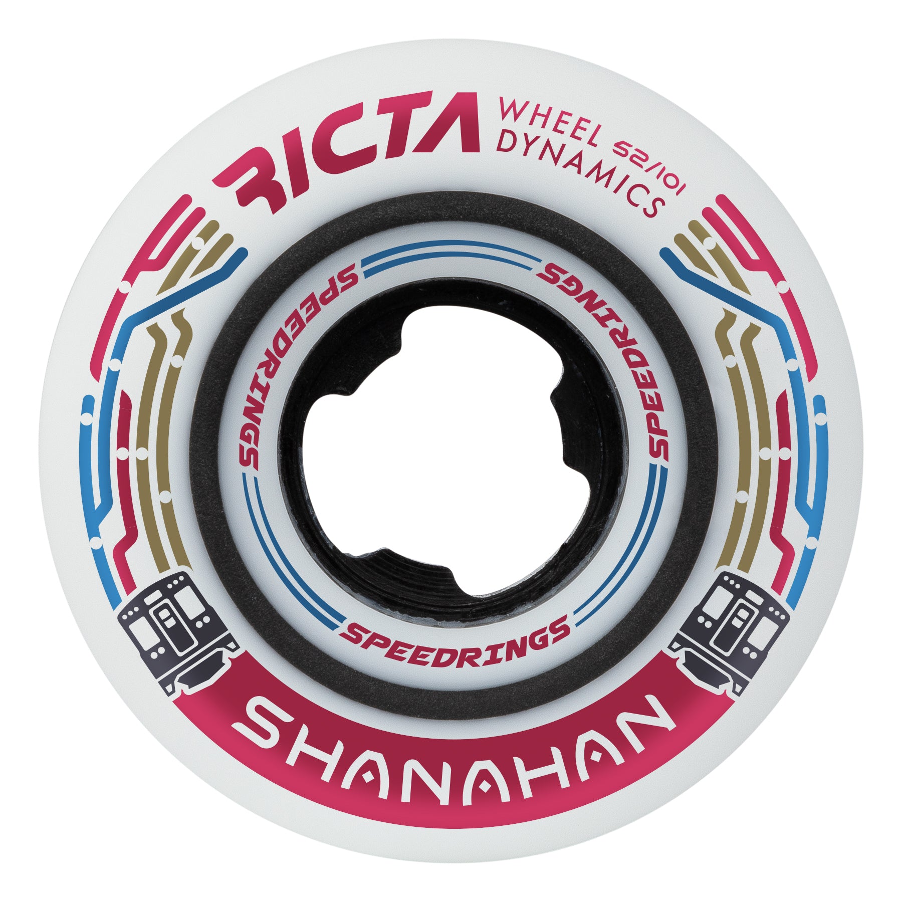 Ricta Shanahan Speedrings Slim 52mm 101a Skateboard Wheels - The Dark Slide