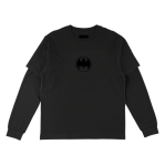 WELCOME x BATMAN BAT SIGNAL LAYERED L/S T-SHIRT - The Dark Slide