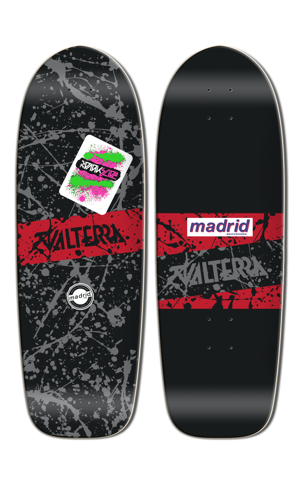 Valterra x Madrid Marty Dark Slide Exclusive LTD 9.5" Skateboard Deck ...