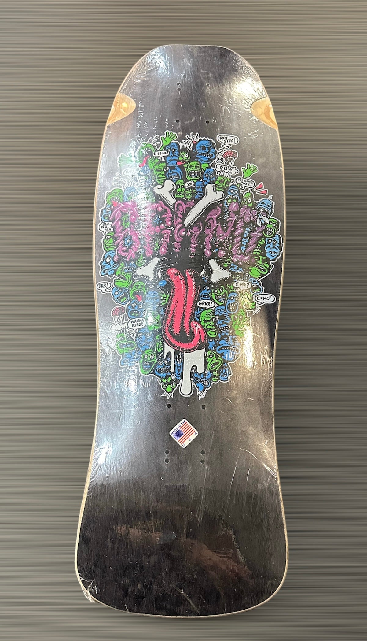 Brand-X Riot Stick Spoon Nose 10" Skateboard Deck - The Dark Slide