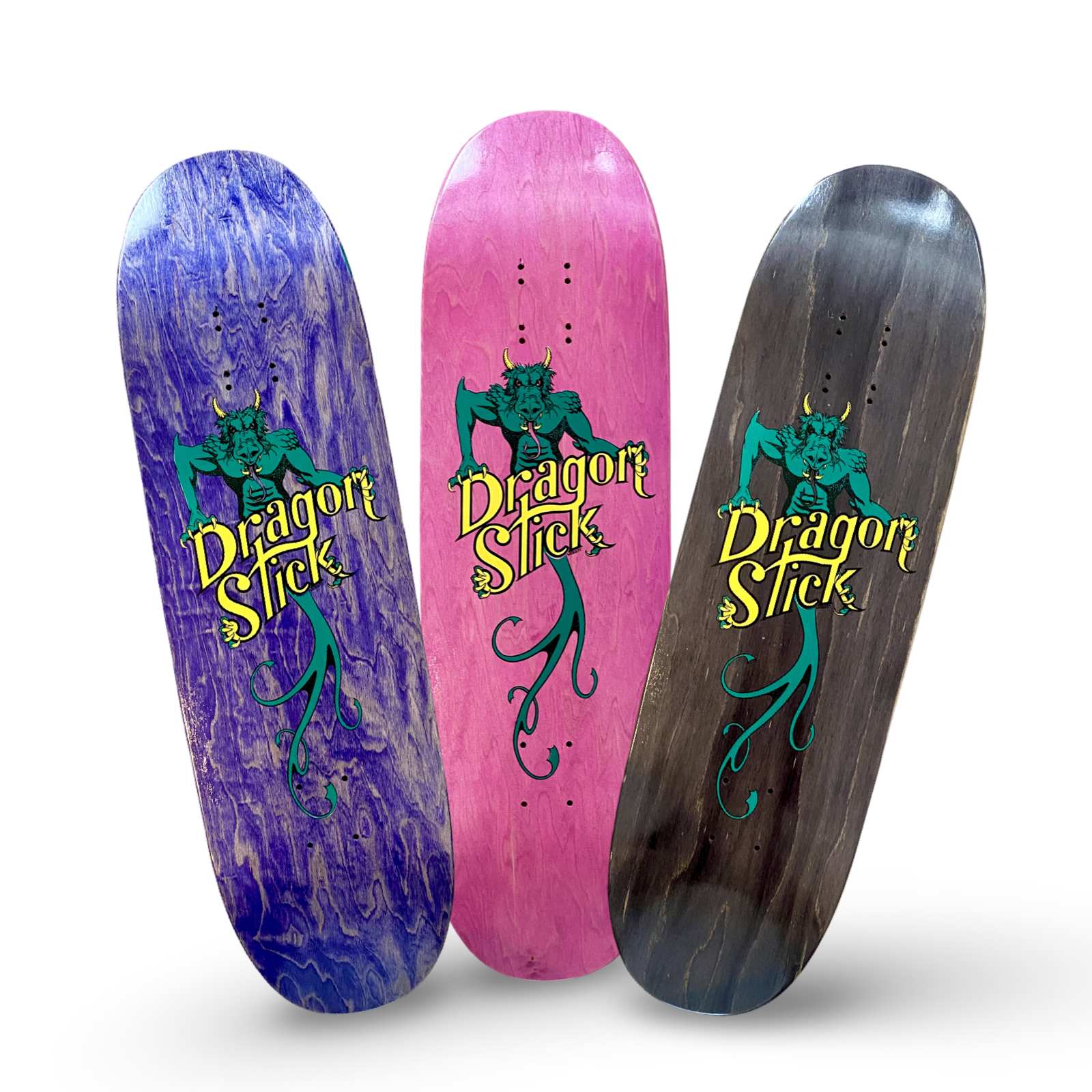 Dragon Stick STREET EGG Deck 9”x32.75” HAND-PAINTED (1 of 5) - The Dark ...