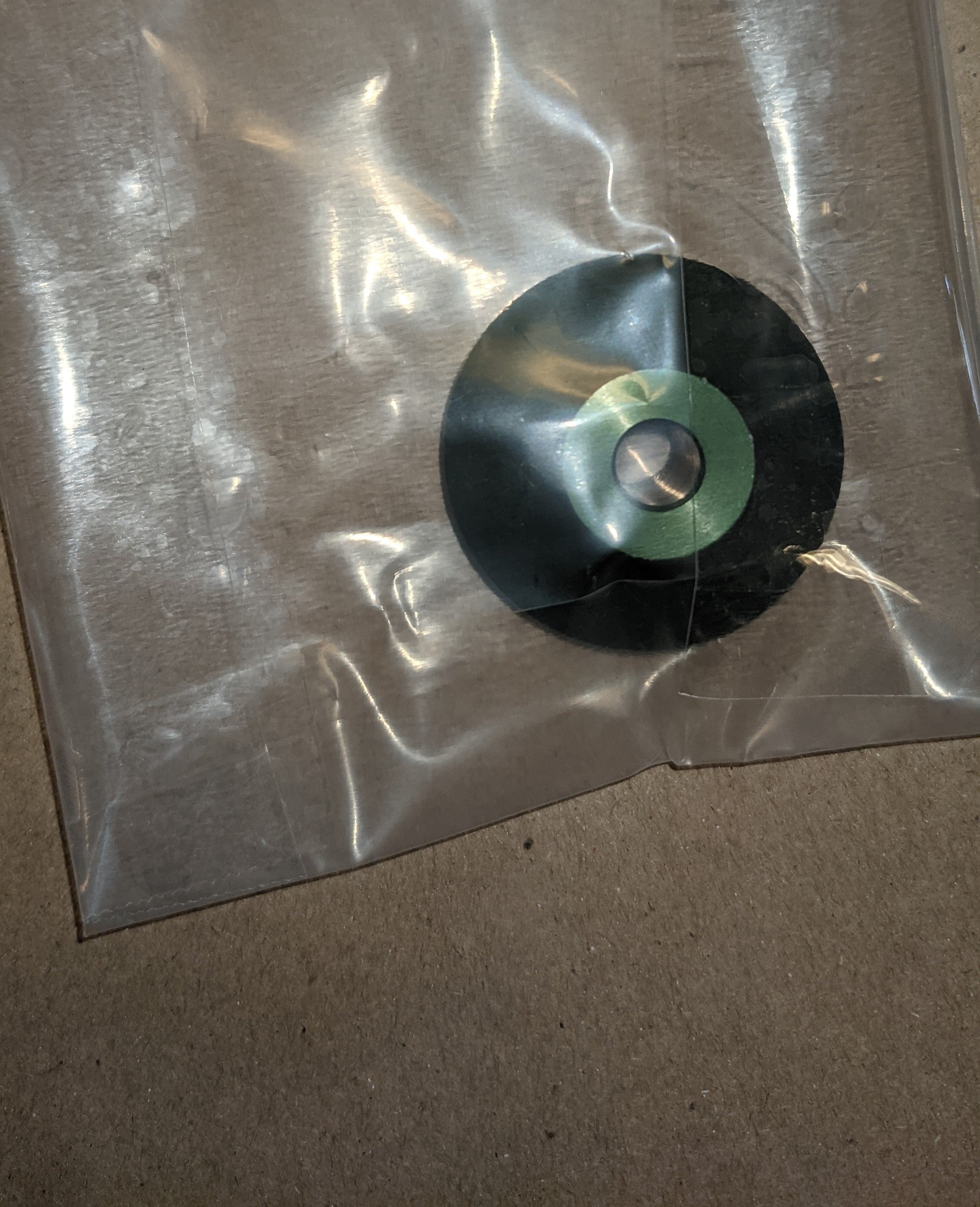 7" Vinyl Record Adapter, Green - The Dark Slide