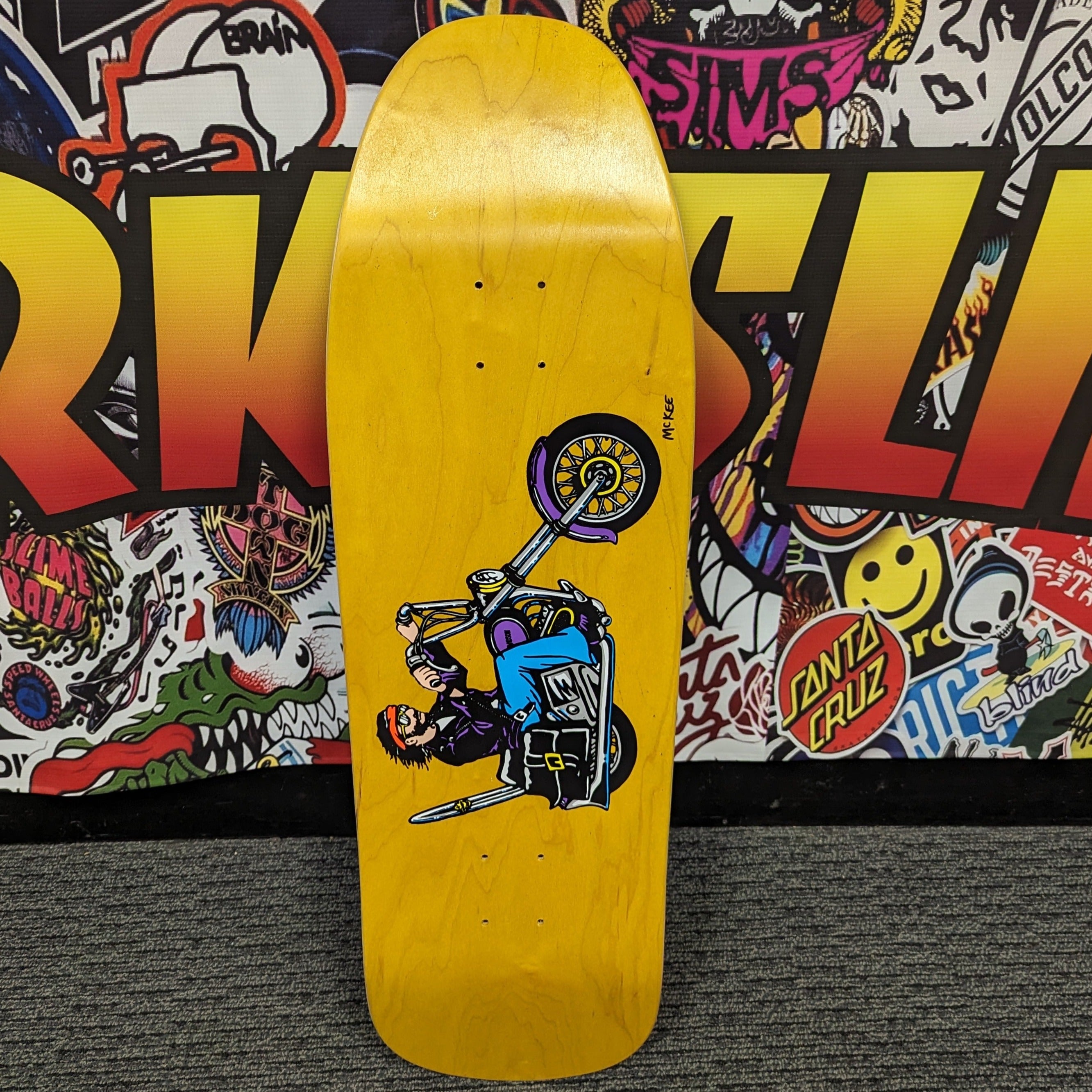 Prime Marc McKee Sticker-O-Rama "Easy Rider" Skateboard Deck - The Dark ...