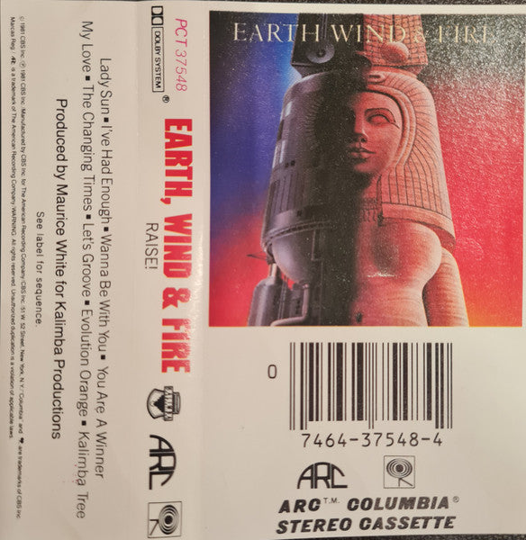 Earth, Wind & Fire – Raise! Cassette *Used 1981 Release* - The Dark Slide
