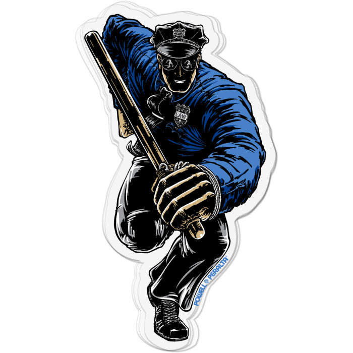 Powell Peralta Chris Senn Cop Sticker - The Dark Slide