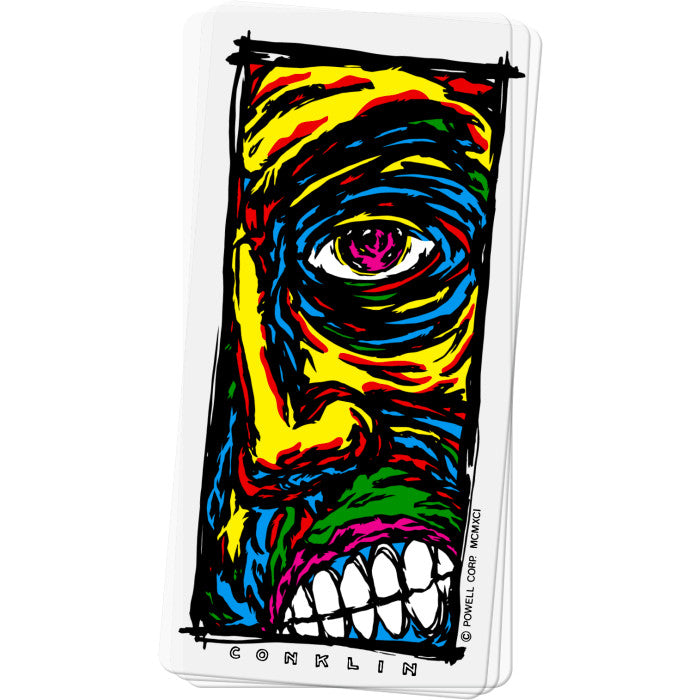 Powell Peralta Lance Conklin Face Sticker - The Dark Slide