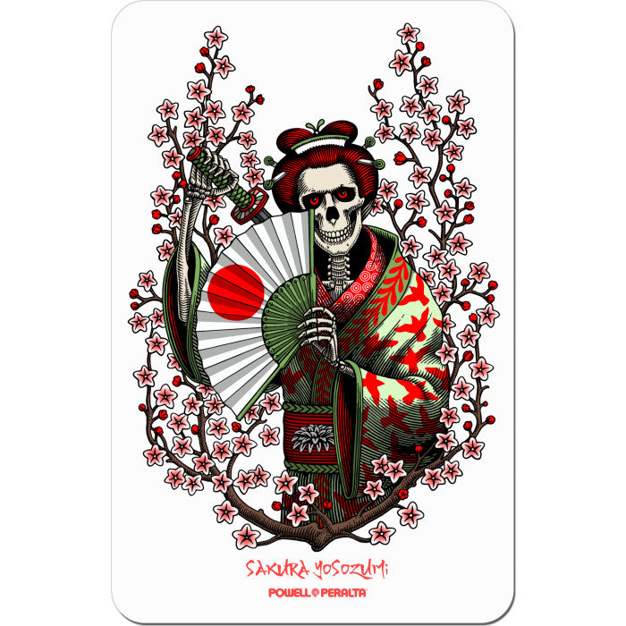 Powell Peralta Sakura Yosozumi Samurai 6" Skateboard Sticker - The Dark ...