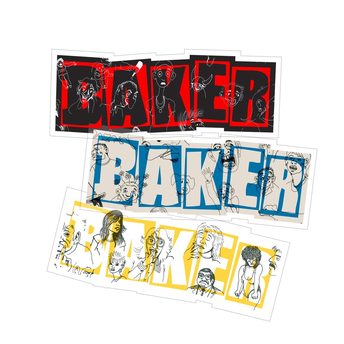 Baker Logo Sketch Sticker - The Dark Slide
