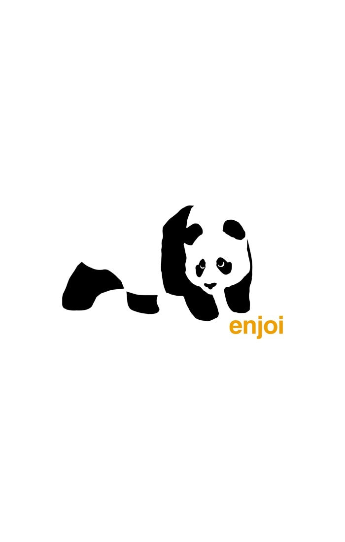 Enjoi Panda Logo Skateboard Sticker - The Dark Slide
