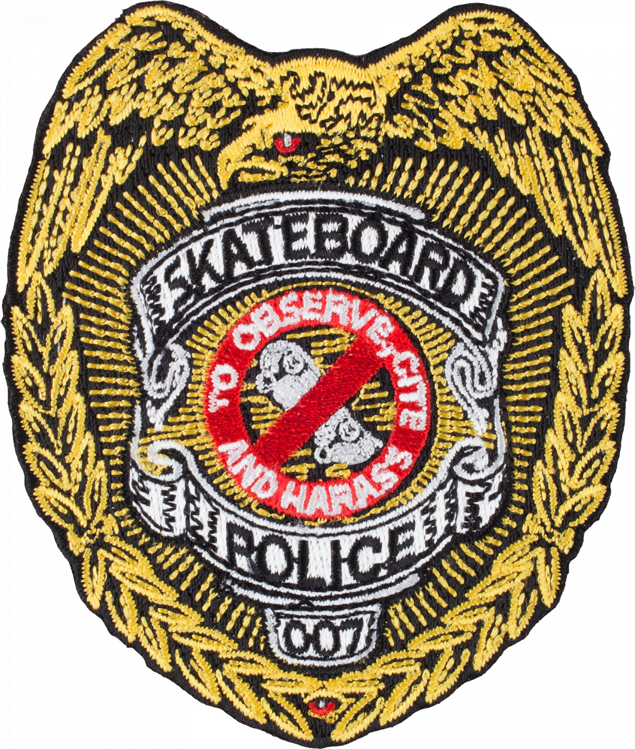 Powell Peralta Skateboard Police Badge 3.5" Patch - The Dark Slide