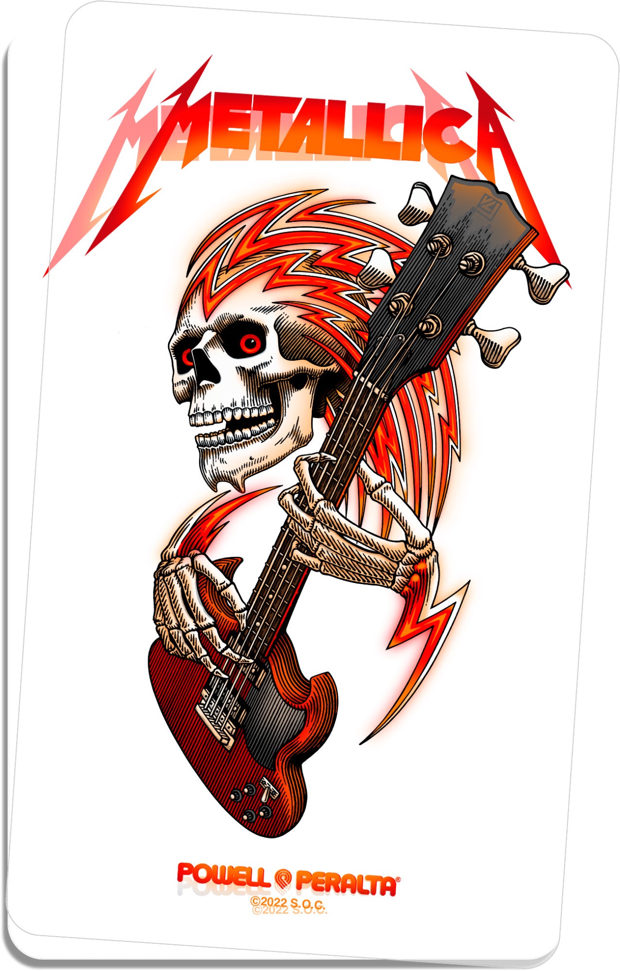 Powell Peralta x Metallica Official Collab Sticker – The Dark Slide