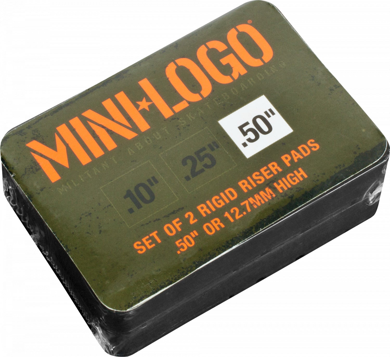 Mini Logo 1/2" Rigid Riser Pads (2PK) - The Dark Slide